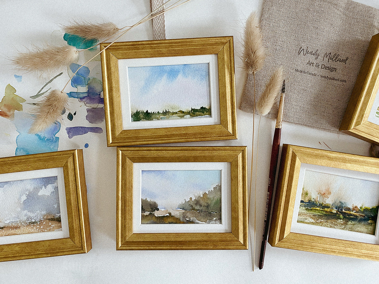 Mini Watercolour Landscapes by Wendy Millard – Wendy Millard Art & Design